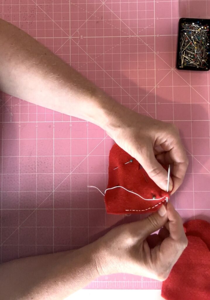How To Make A Felt Heart: Tutorial For Beginners (Free Template ...