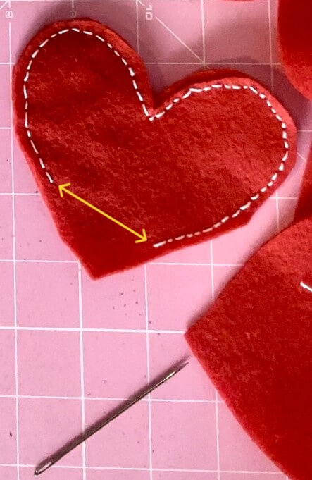 How To Make A Felt Heart: Tutorial For Beginners (Free Template ...